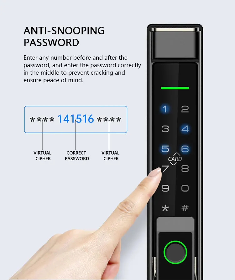 Doorplus Tt Lock Biometrics Fingerprint Door Handle Electronic ...