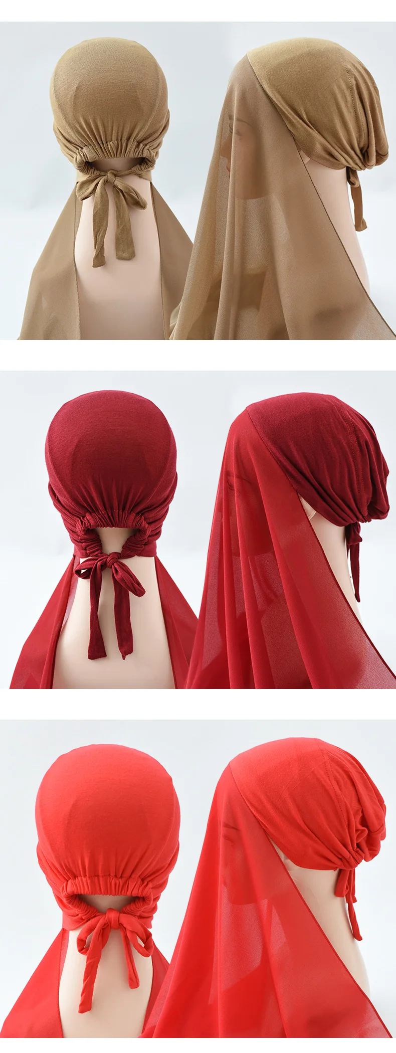 Versatile and Fashionable Headscarf - Adjustable Long Scarf Cap with ...