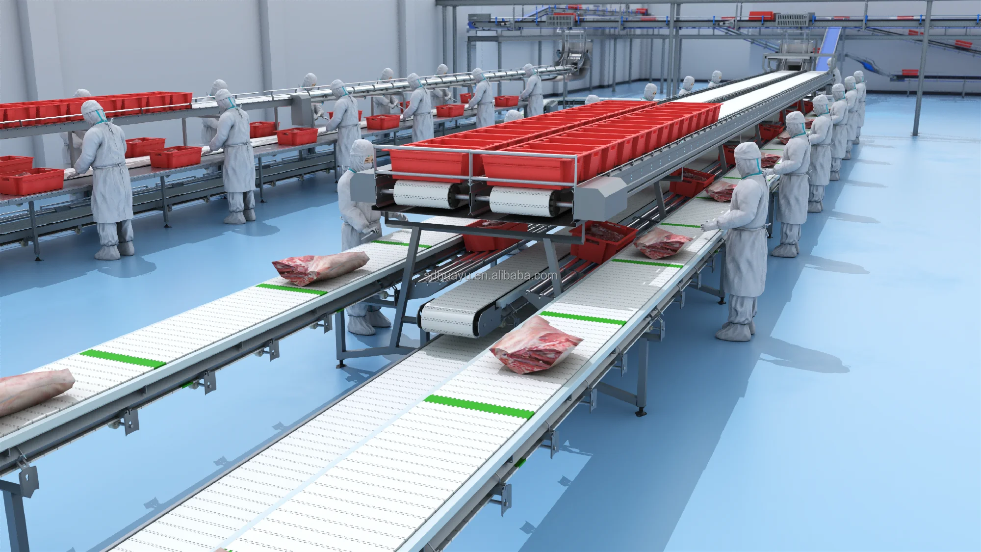 Commercial Cattle Slaughter Line Industrial Beef Abattoir Equipment ...