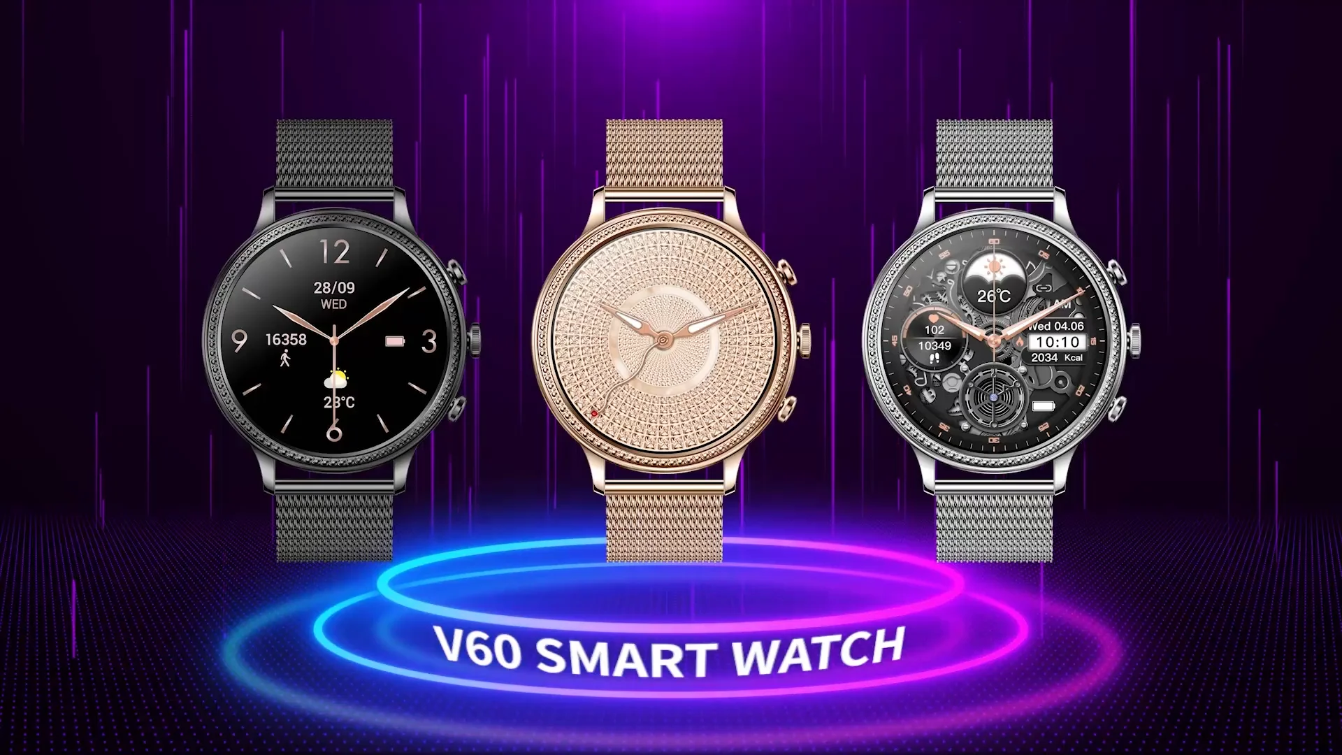V60 Smart Watch For Women Dafit Bt Calling Smartwatch For Android And ...