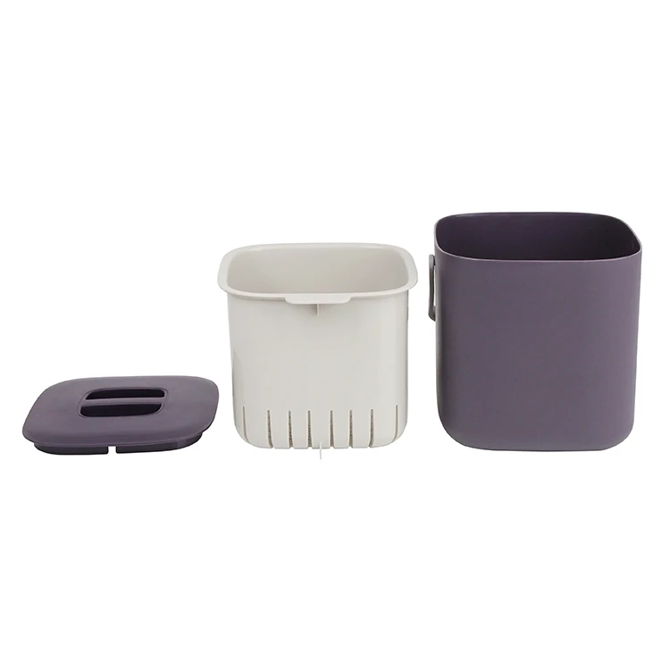 Food Waste Basket Bin for Kitchen Small Countertop Plastic Waste Bin ...