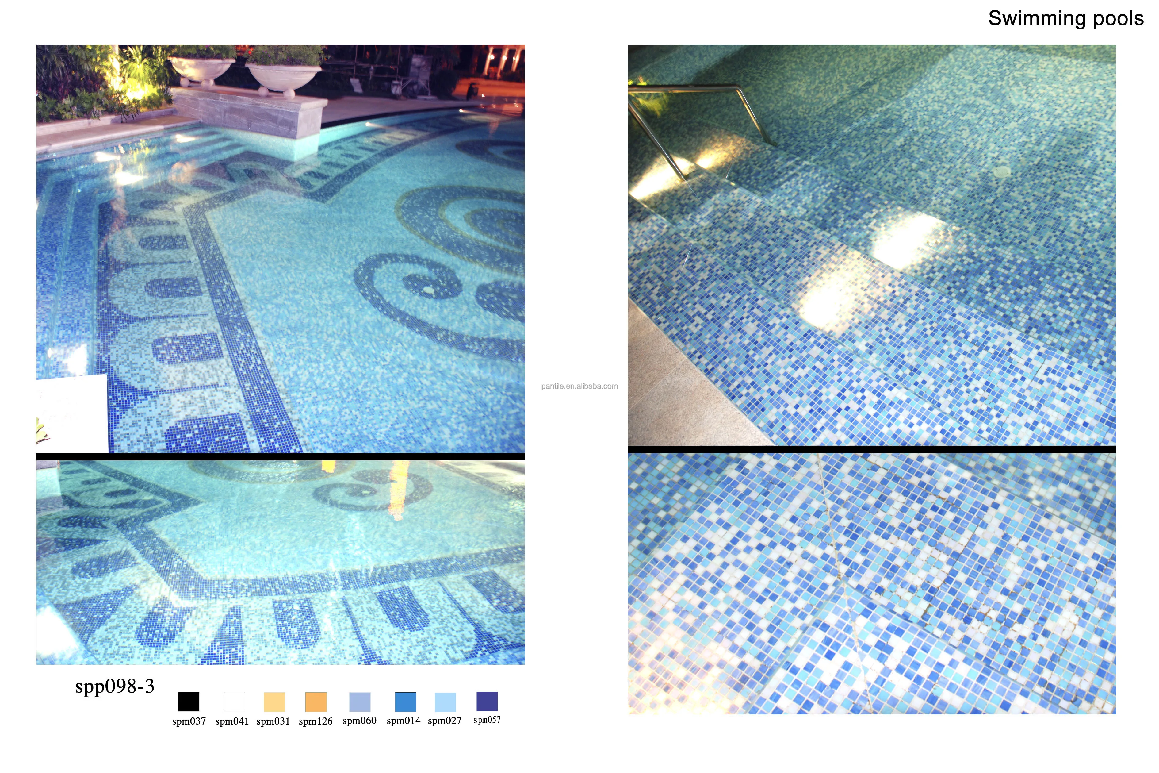 Modern Patten Kitchen Mosaic Mural Ocean Tropic Swimming Pool Tiles ...