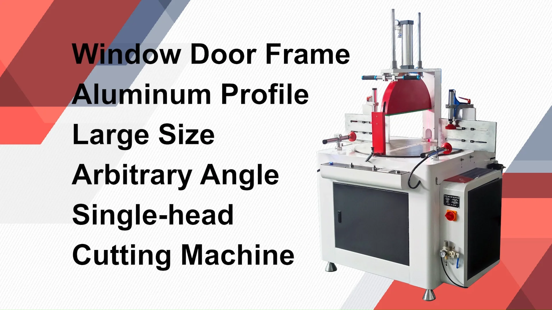 45 Degree Aluminum Profile Window Frame Pvc Cutting Machine Single Head ...