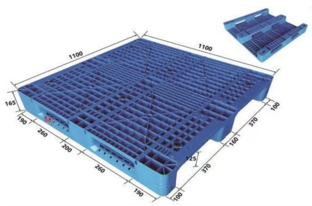 Industrial Pallet Stackable Hdpe Heavy Duty 1200x1000x150mm Logistics ...