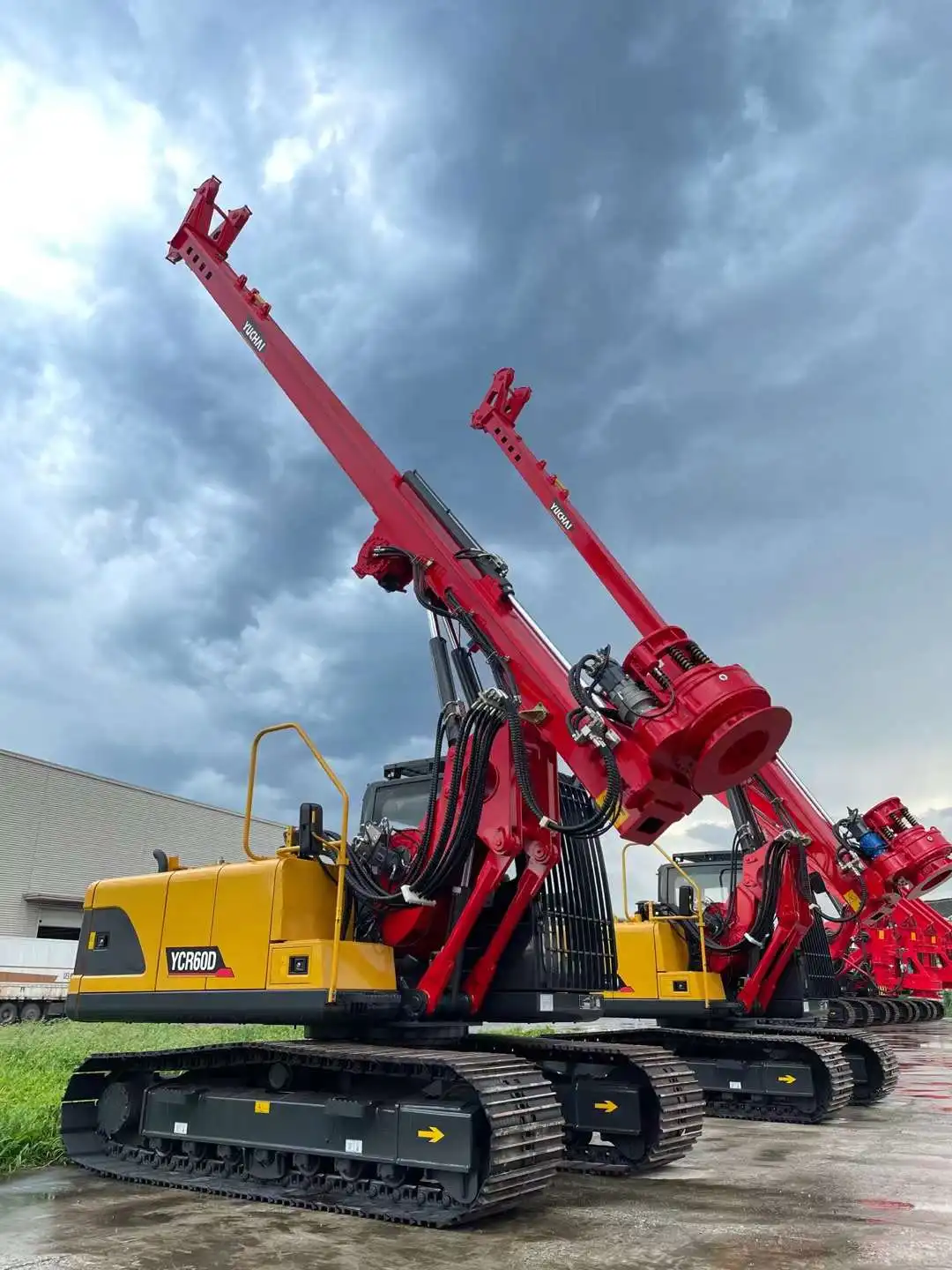 28m 20 Ton Rotary Drilling Rig Rock Breaker Gas Powered Jack Hammer ...