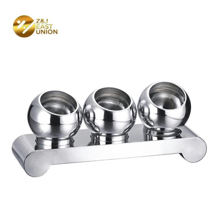 Stainless Steel Buffet Stand Display With Three Ball Containers For ...
