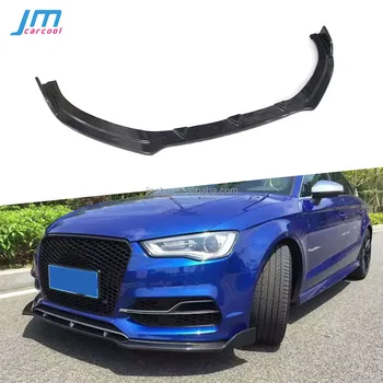 Carbon Fiber Front Bumper Lip Spoiler For Audi A3 Sline S3 Sedan 4 Door ...