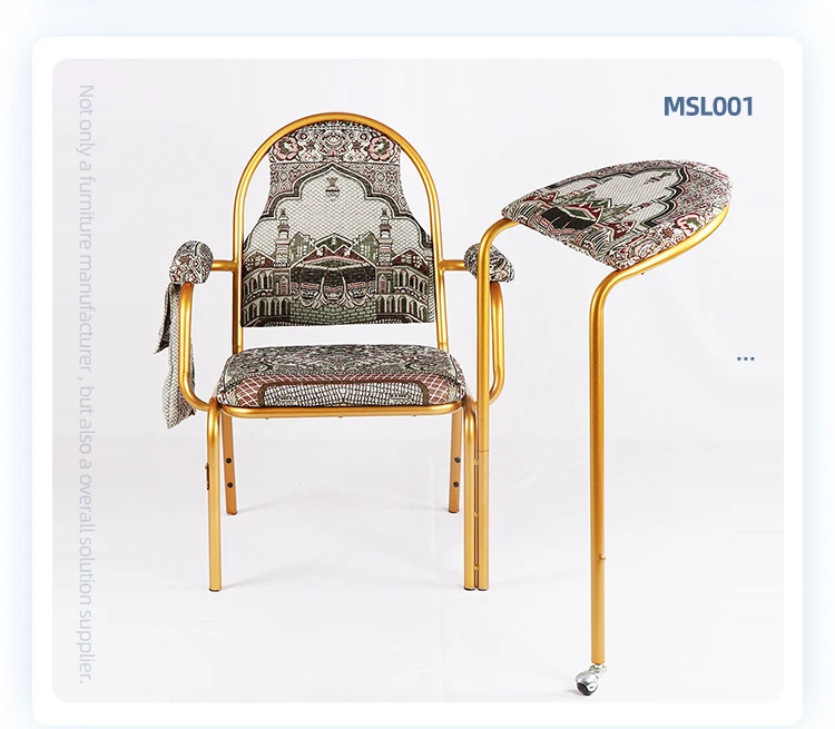 Hot Sale Stackable Metal Salah Chair Islamic Prayer Chairs For Muslim ...