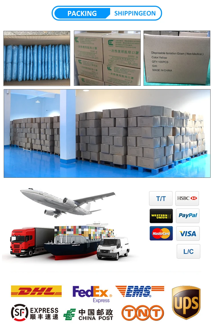 Medical Disposable Yellow Isolation Gown Sms Pp Pe Non Woven Customized ...