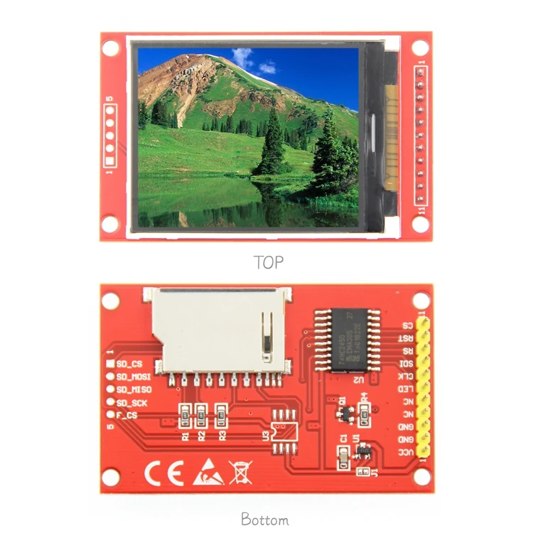 2.2 Inch ILI9225 SPI TFT LCD Module with SD Socket - 176x220