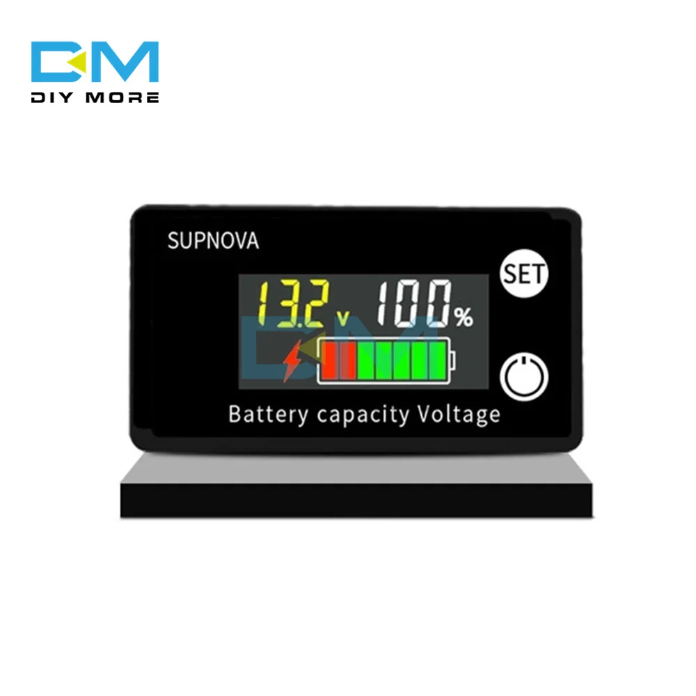 DC Battery Voltmeter - Capacity Indicator Power Meter