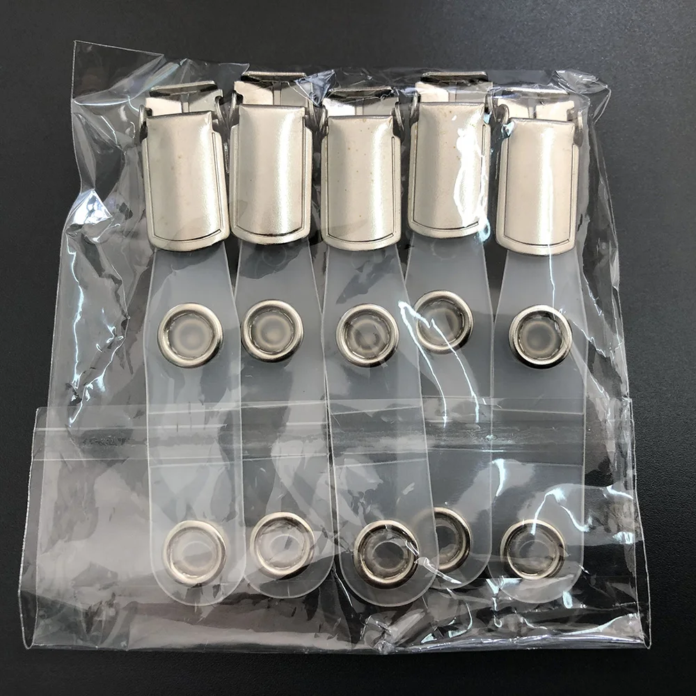 Good Quality Id Name Badge Holder Suspender Clip Plastic Badge Clip ...