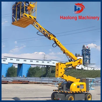 18m Mobile Folding Arm Curved Arm Lift Self Towing Articulated Arm Lift ...