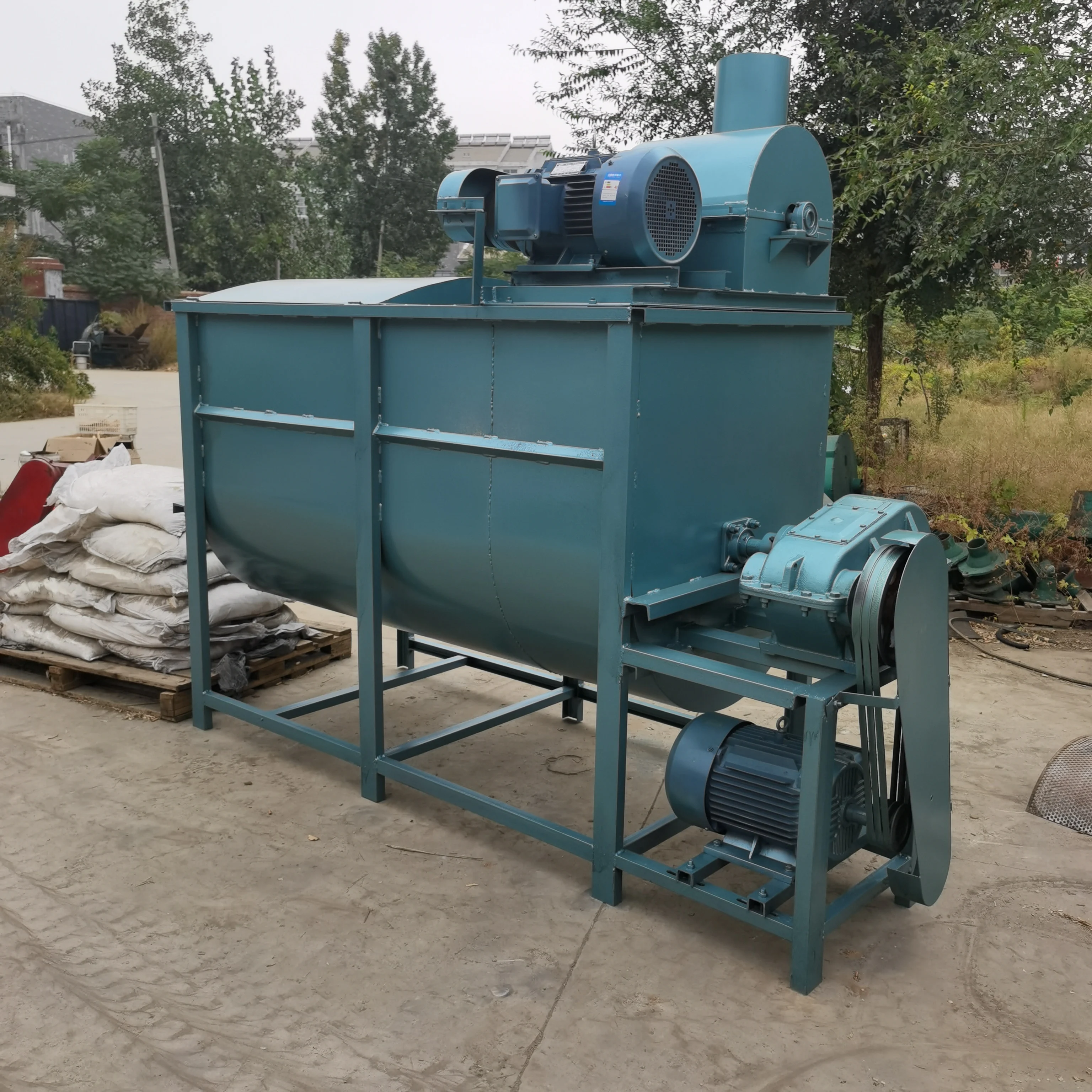 Single Ribbon Blender Mixer Dry Powder Mixing Machine Blender Mixer For ...