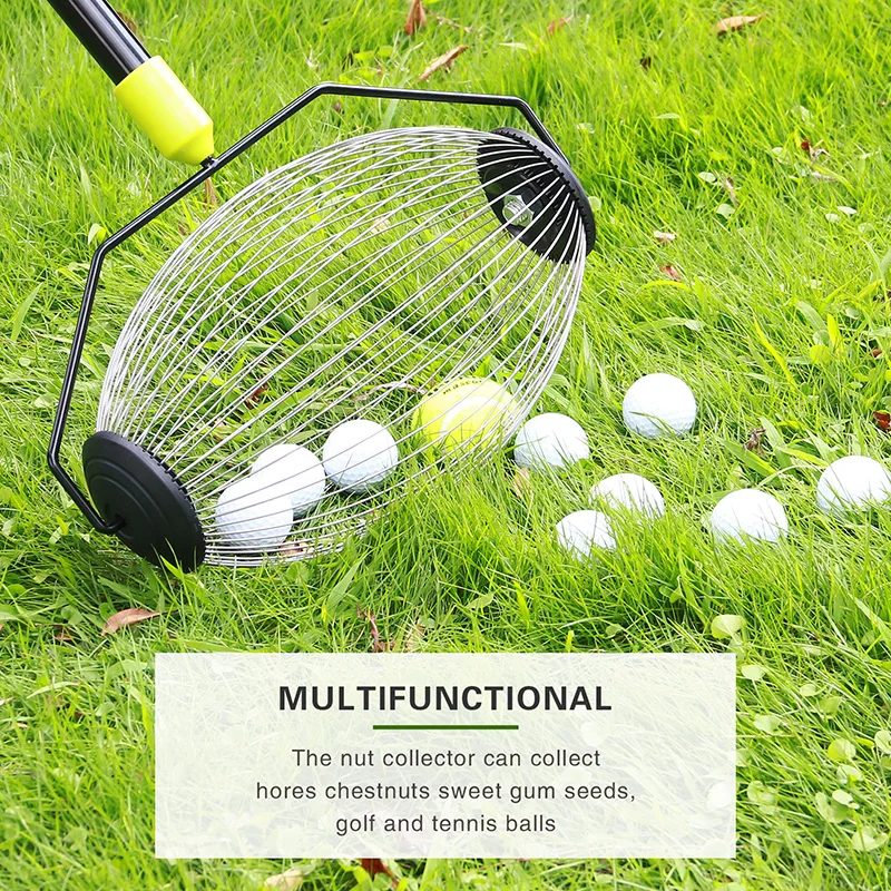 Metal Rolling Tennis Ball Picker Garden Hazelnut Gatherer Nut-gatherer ...