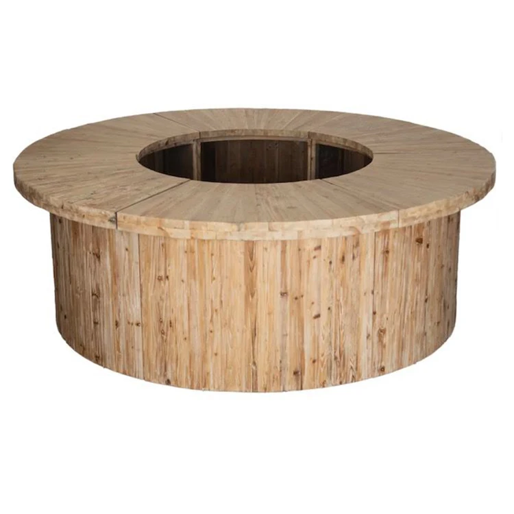 Hot Sales Reclaimed Fir Rustic Style Wooden Round Bar For Event And ...