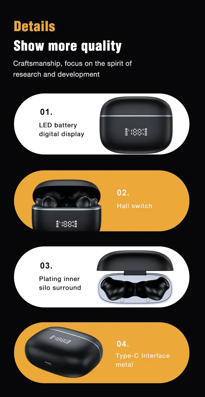 Trulyway 6 MIC Noise Cancelling Wireless Bluetooth Earphones