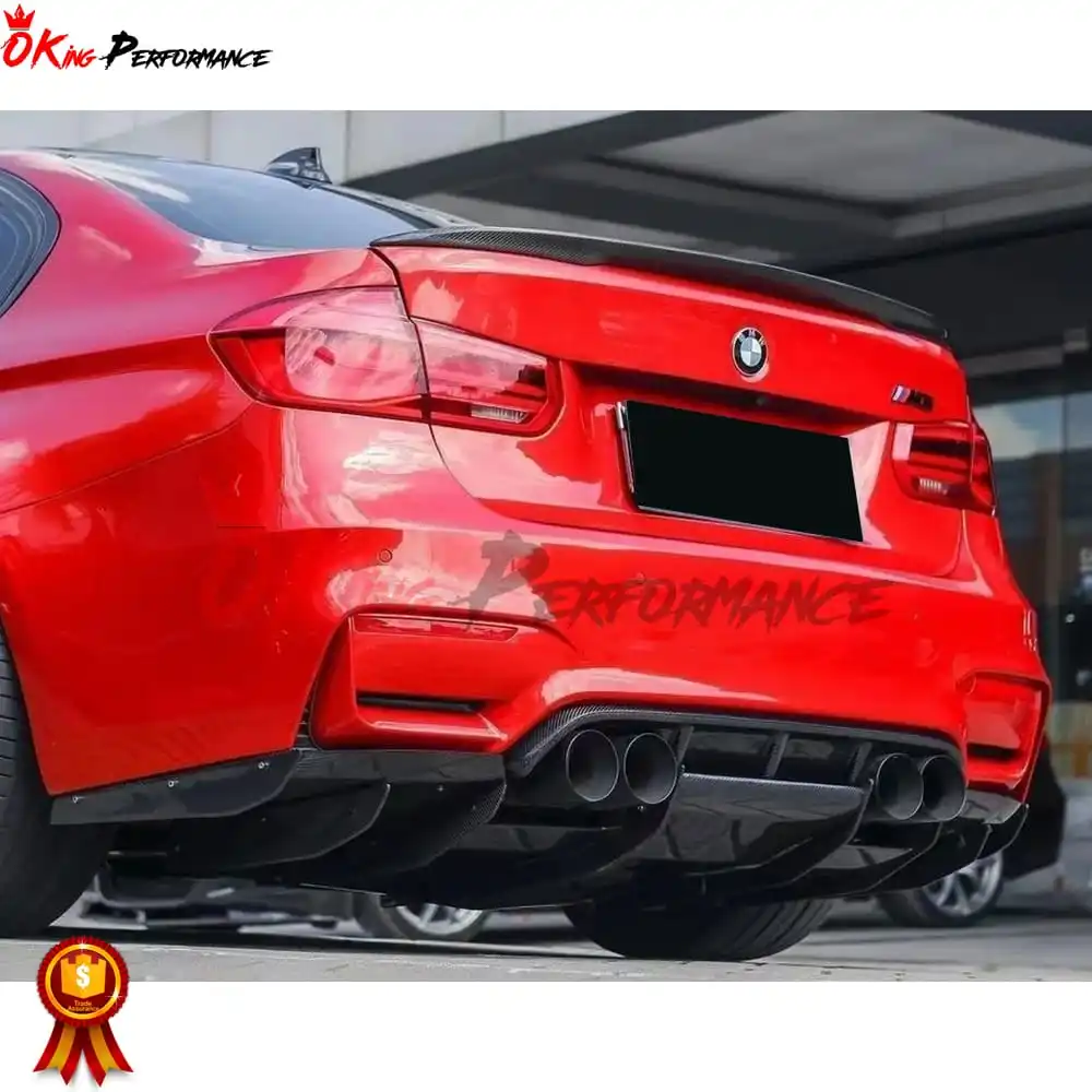 P Style Carbon Fiber Trunk Spoiler Reare Wing for BMW M3 F80 Wings ...