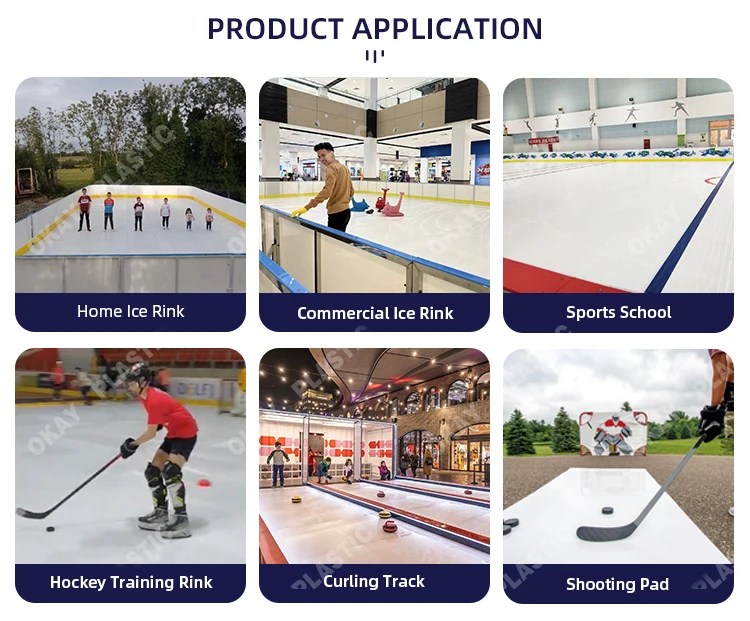 UHMW-PE Synthetic Ice Rink Panels - Smooth Glide Experience