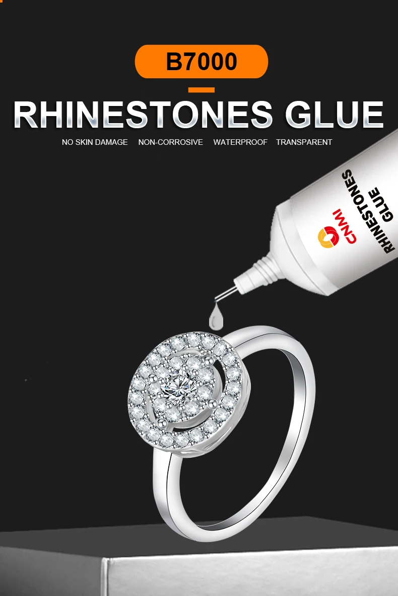 B7000 Rhinestone Crafts Clear Liquid Glue - Super Adhesive