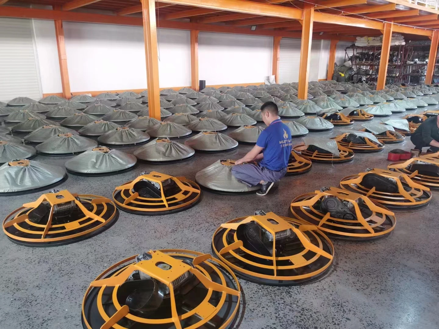 New Gasoline Helicopter Engine Dual Pan Concrete Leveling Double Disc ...