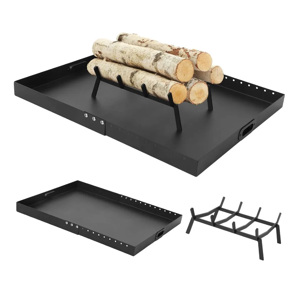 32'' Fireplace Tray and Fireplace Log Grate - Durable & Efficient