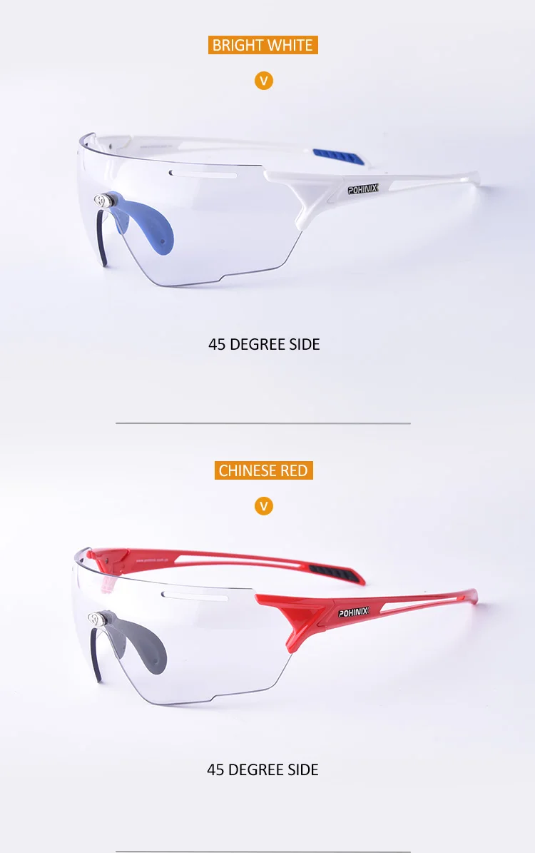 Photochromic Lens Cycling Glasses Uv400 Men Women Sports Sunglasses Running Outdoor Cycling ...