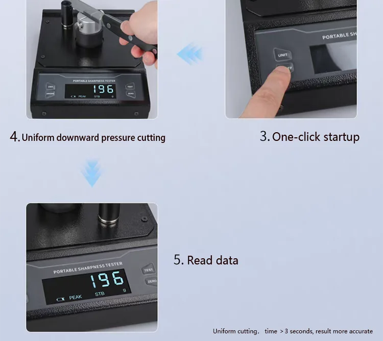 Portable Digital Knife Sharpness Tester - 1 to 3kg Force Gauge