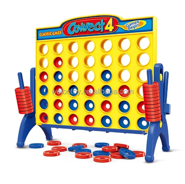 Popular Plastic Connect 4 Game For 2 Players Educational Game Four In A ...
