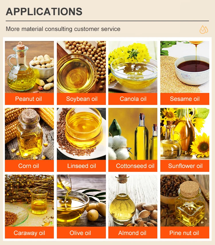 Sesame Hemp Mustard Seed Cacao Coconut Olive Avocado Hydraulic Cold ...