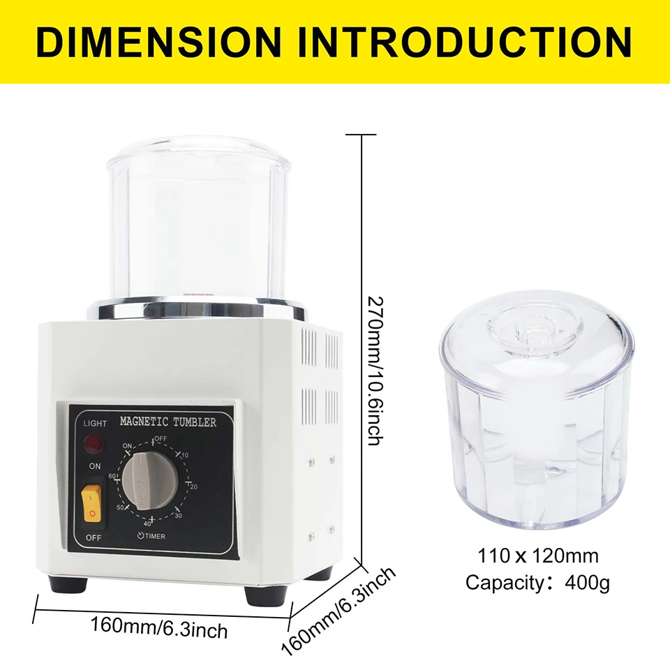 Kt-90 Mini Jewelry Polisher Finisher Finishing Machine Metal Hardware ...
