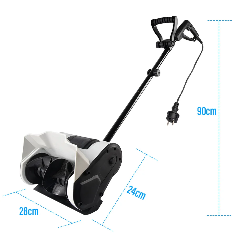 Vertak 1000W Electric Snow Sweeper - High Pressure Blower