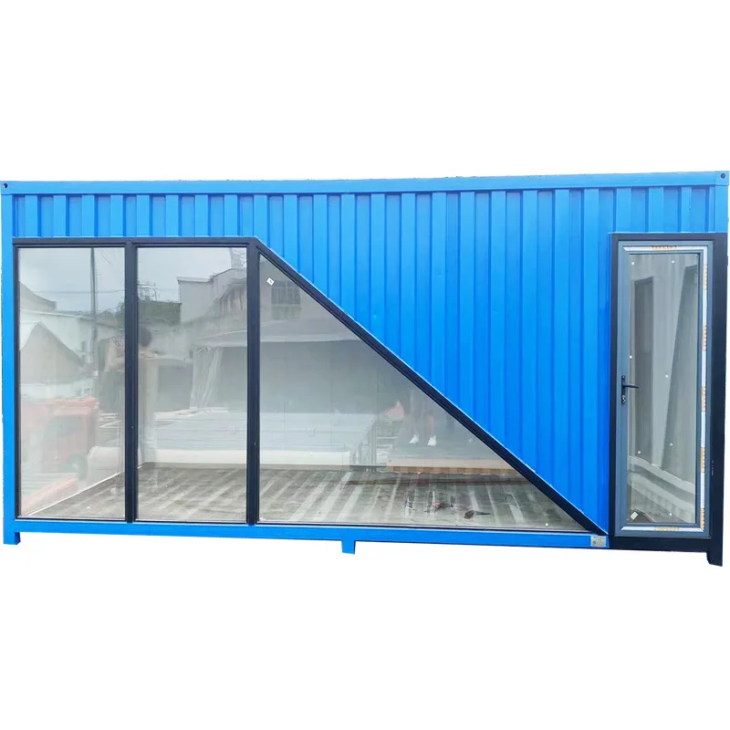 Prefabricated Modular Mobile Container Shop Booth Movable Shop Shipping ...