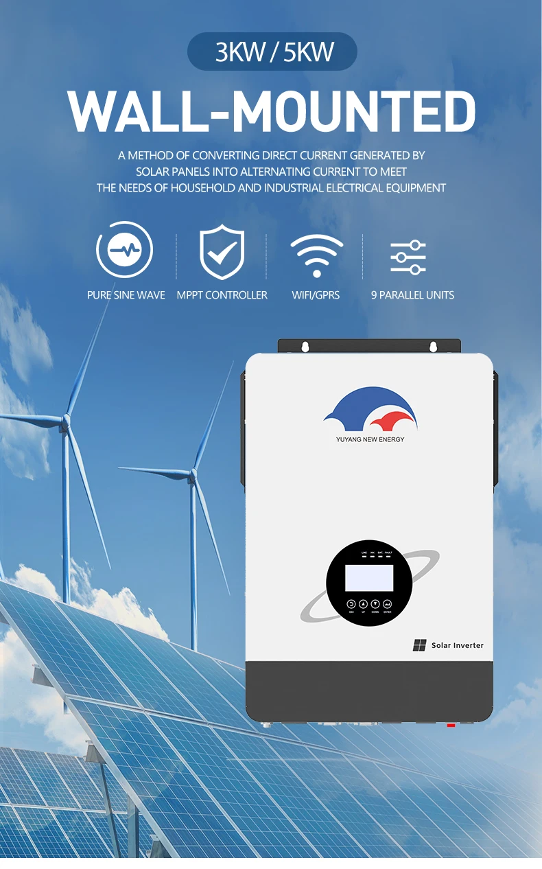 48v Solar Must Inverter 5kw 24v Split Phase Solar Hybrid Dc To Ac Power ...