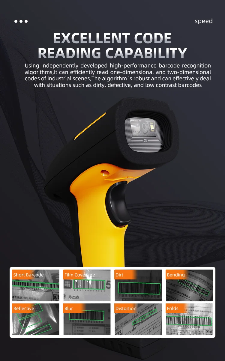 Xincode X-6301B Rugged Industrial Wireless Barcode Reader