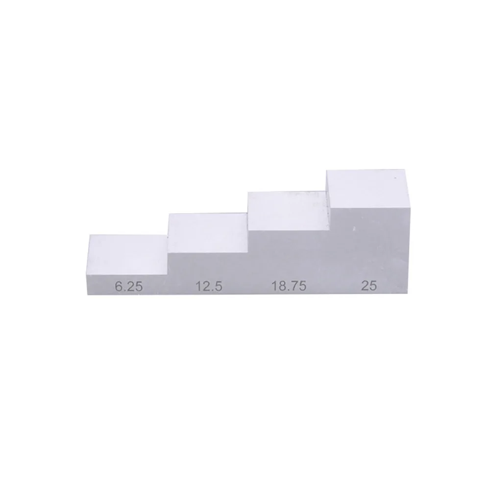 Yushi 4 Step Wedge 6.25mm,12.5mm,18.75mm,25mm Calibration Block 6063 ...