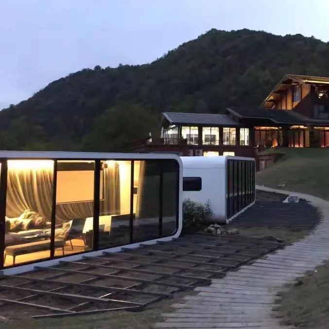 Mobile Solar Pod 40ft Apple Cabin 20ft Tiny Prefab Capsule Modular ...