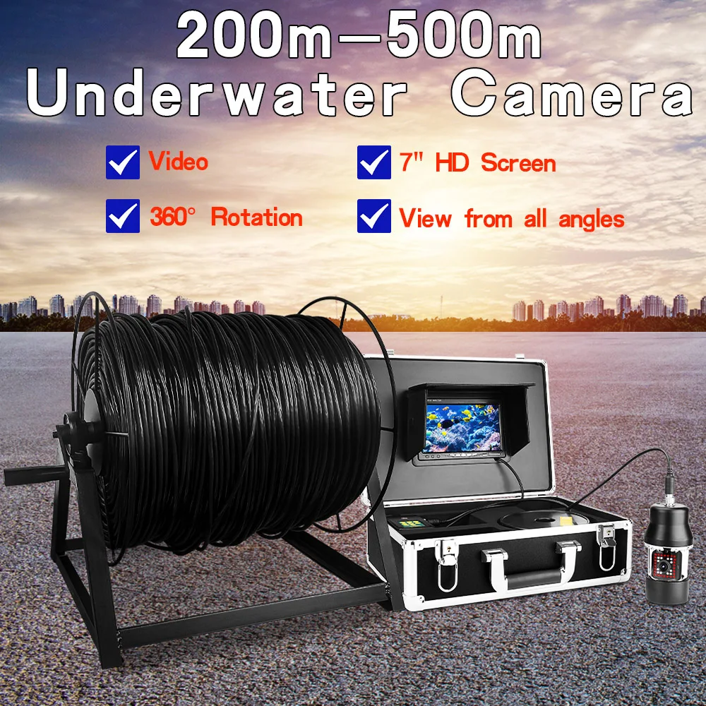 200m Underwater Observation Camera Deep Sea Ocean 360 Degree Underwater ...