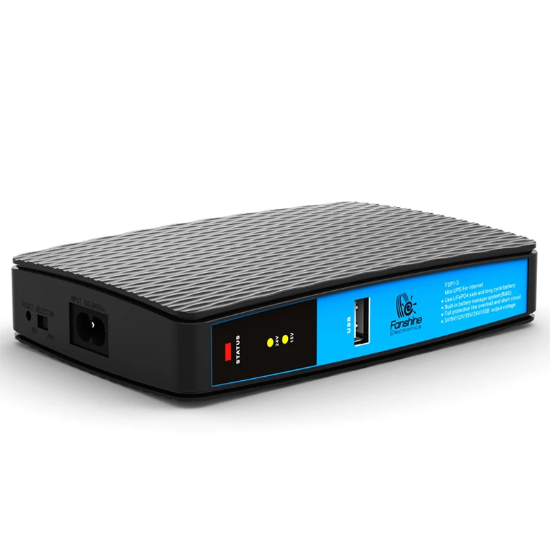 New MINI DC UPS POE 5V/9V 12V 15V/24V 18w 8000mah Battery