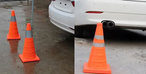 Collapsible LED Traffic Cones - Enhance Safety & Visibility