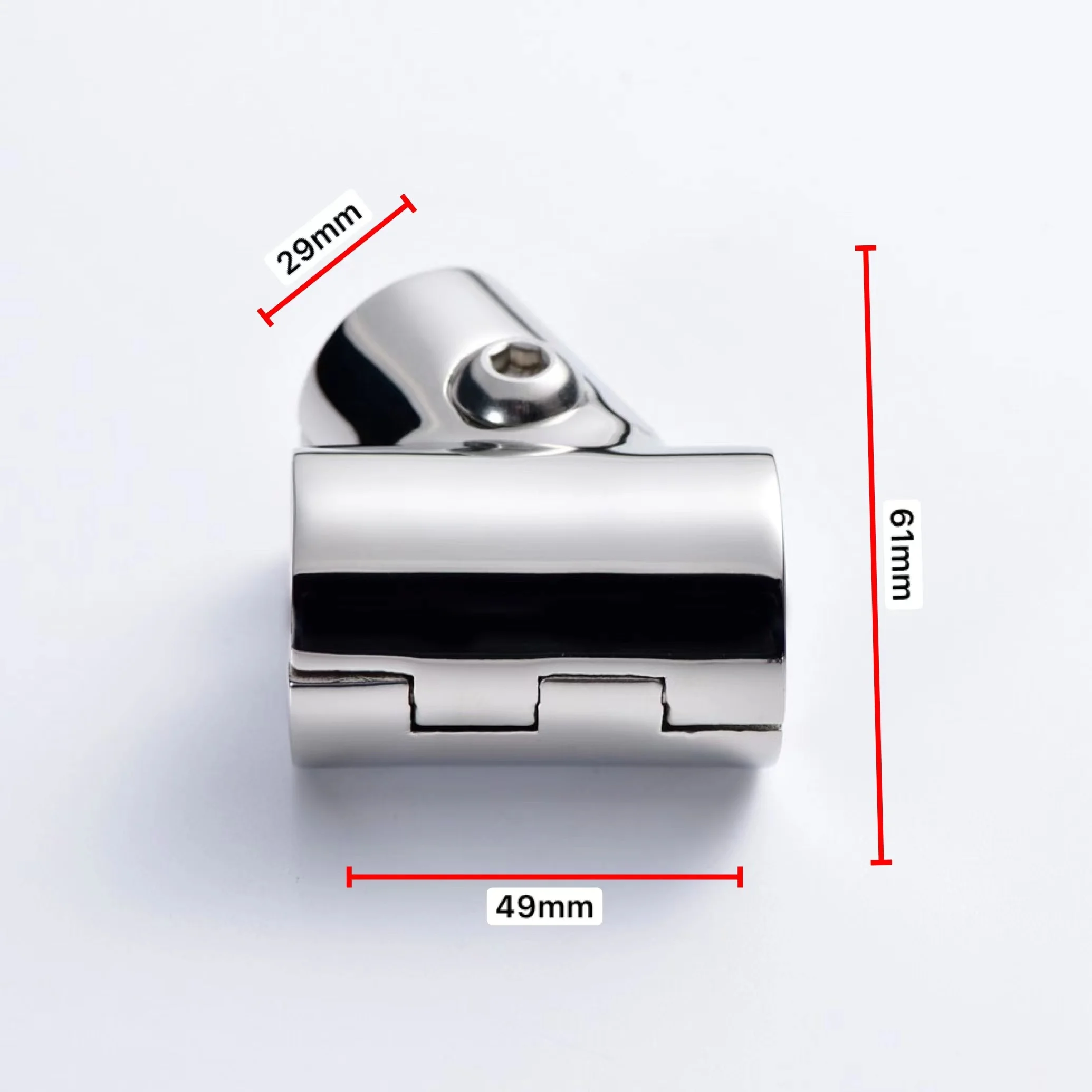 Boat Handrail Railing Rectangular Base Mirror Polished Marine Hardware ...