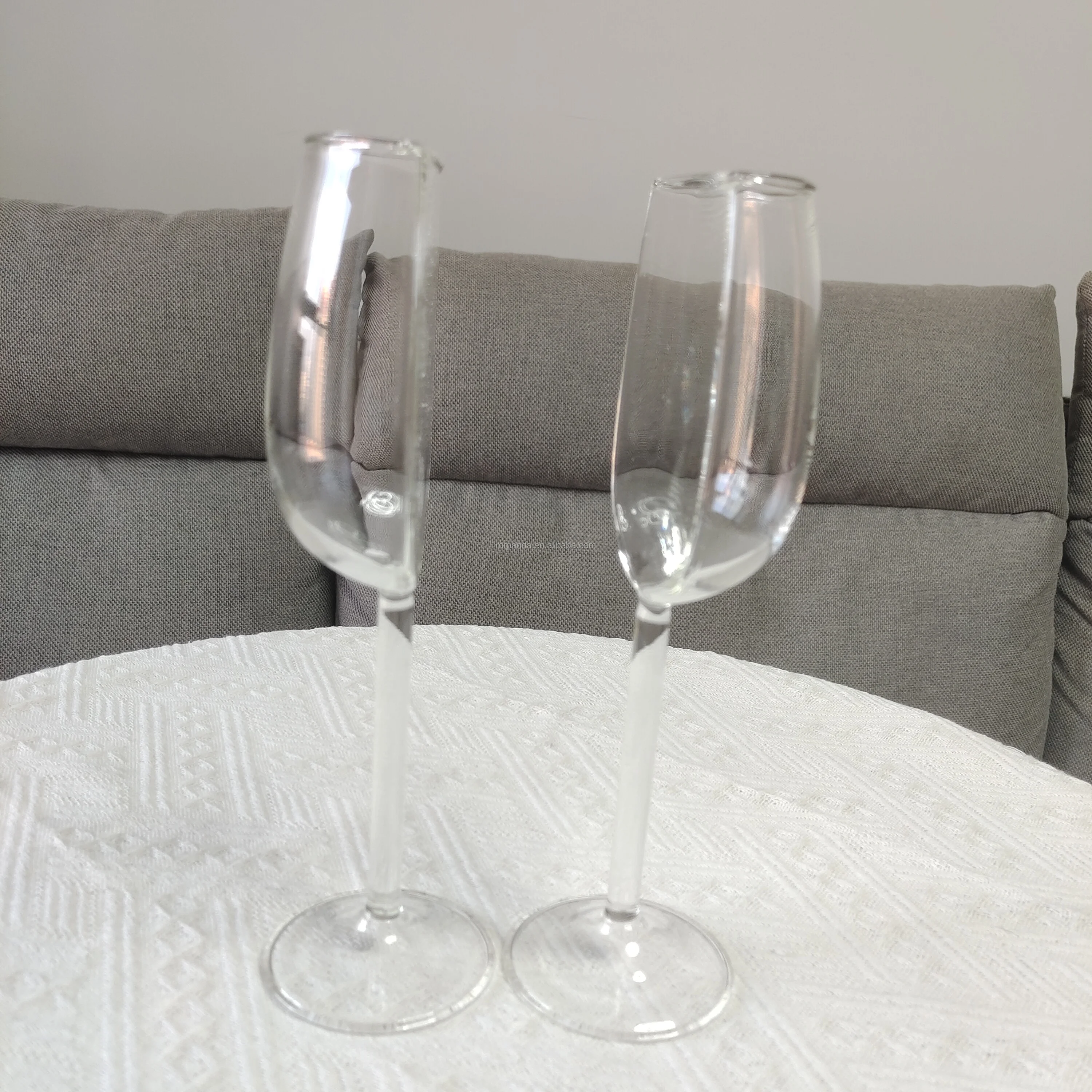 Crystal Glass Half Round Cocktail Glasses - Elegant & Unique
