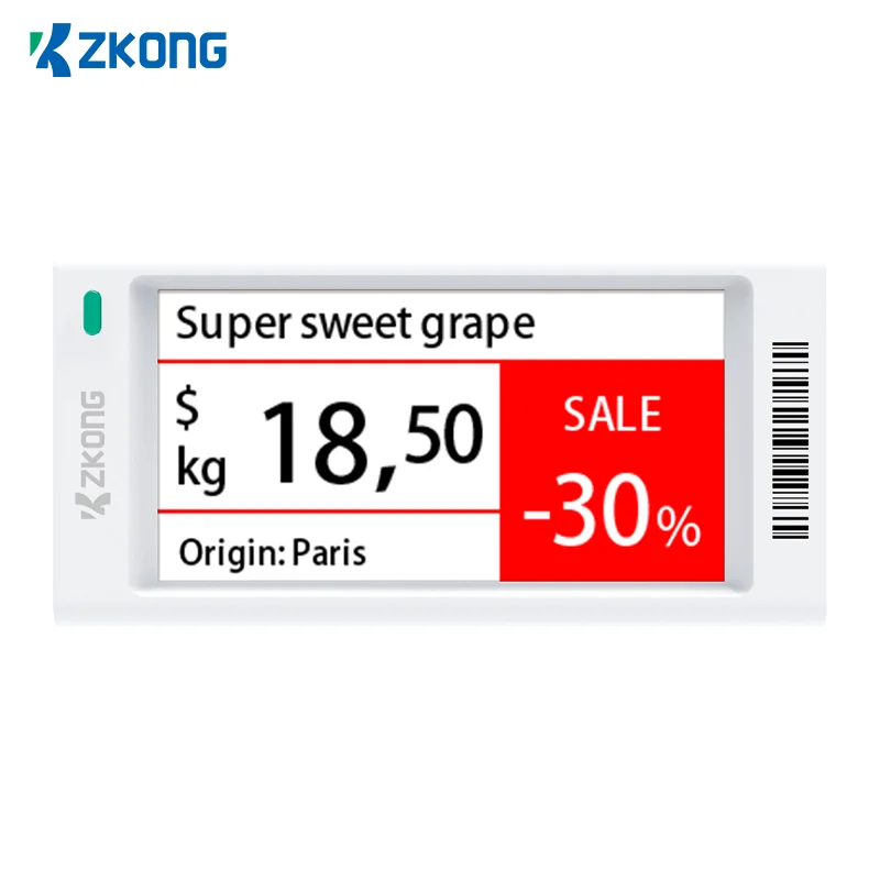 Zkong ESL - Efficient Electronic Price Labels for Supermarkets