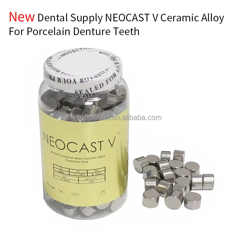 1000g Dental Alloys with Beryllium NEOCAST V Ni-Cr Base