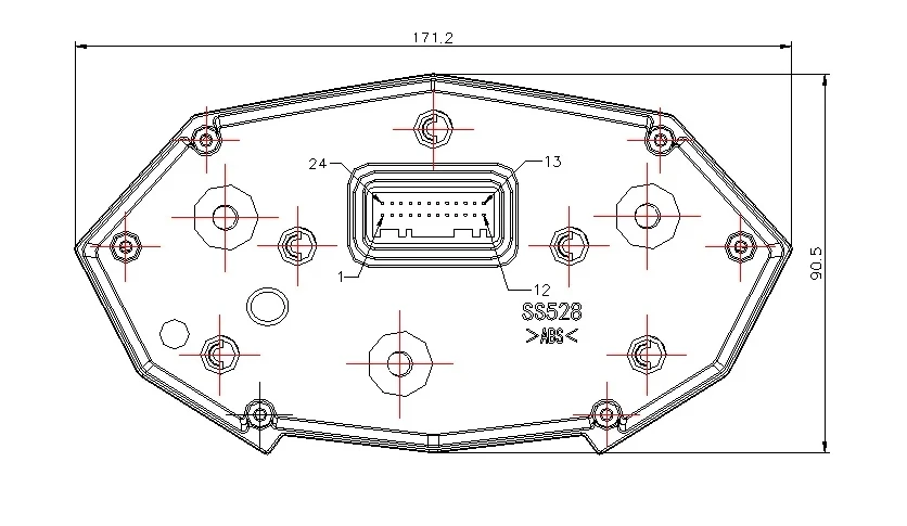 Kawasaki Z1000 Tachometer Hour Meter Odometer LCD Speedometer