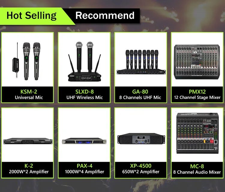 PMX1208D Professional Powered Mixer - 12 Channel Audio Amplifier