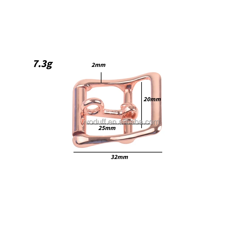 Wholesale 20mm Rose Gold Roller Locking Buckle Collar Garment Belt ...