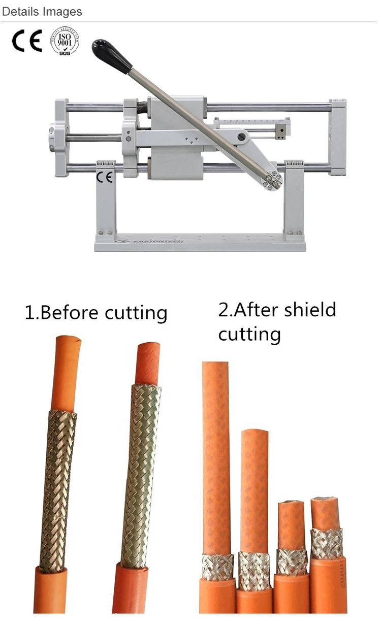 Ew-1045 Cable Shielded Layer Cutting Machine Automatic Jacket Layer ...