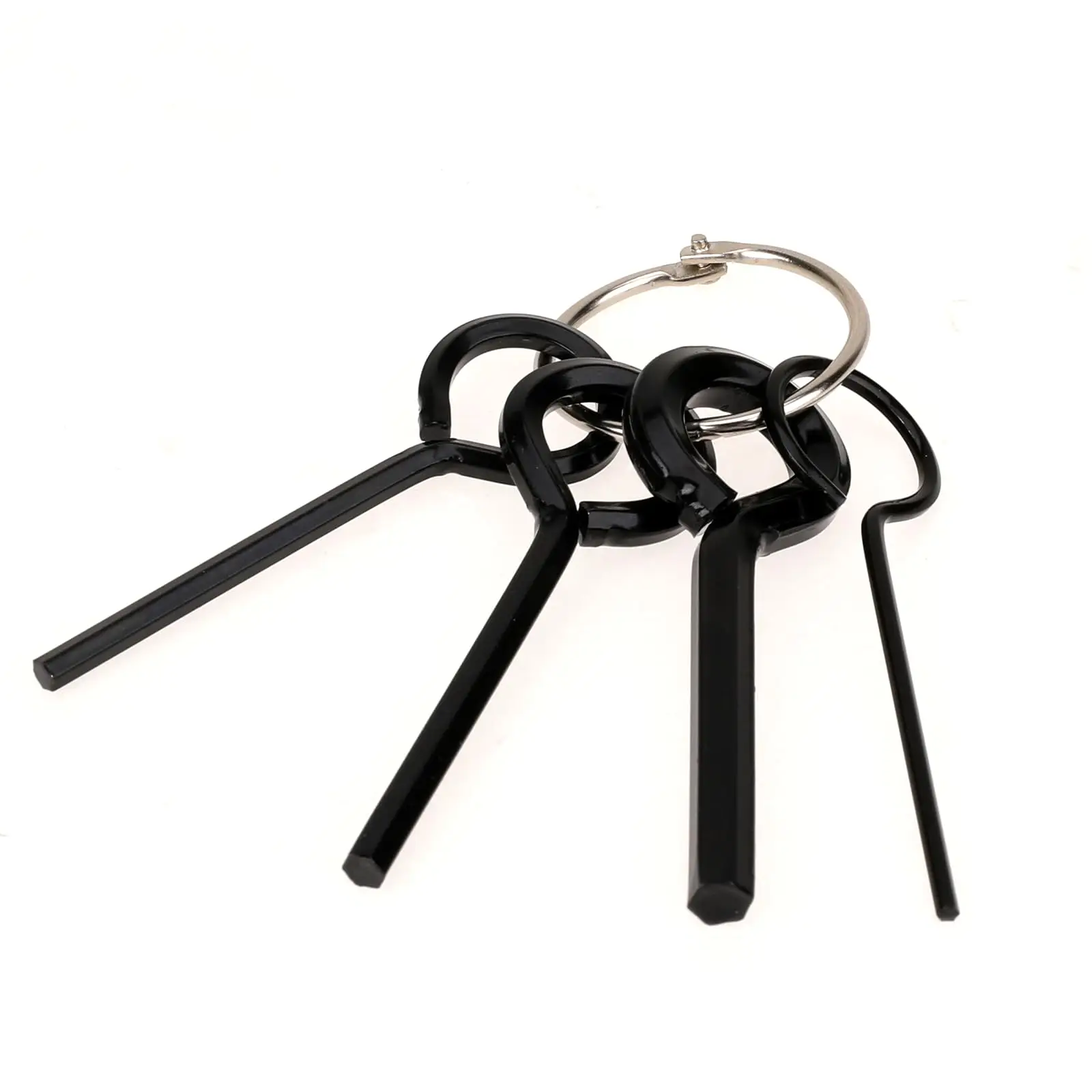 Standard Hex Dogging Key Allen Wrench Keychain - 5/64" to 7/32"