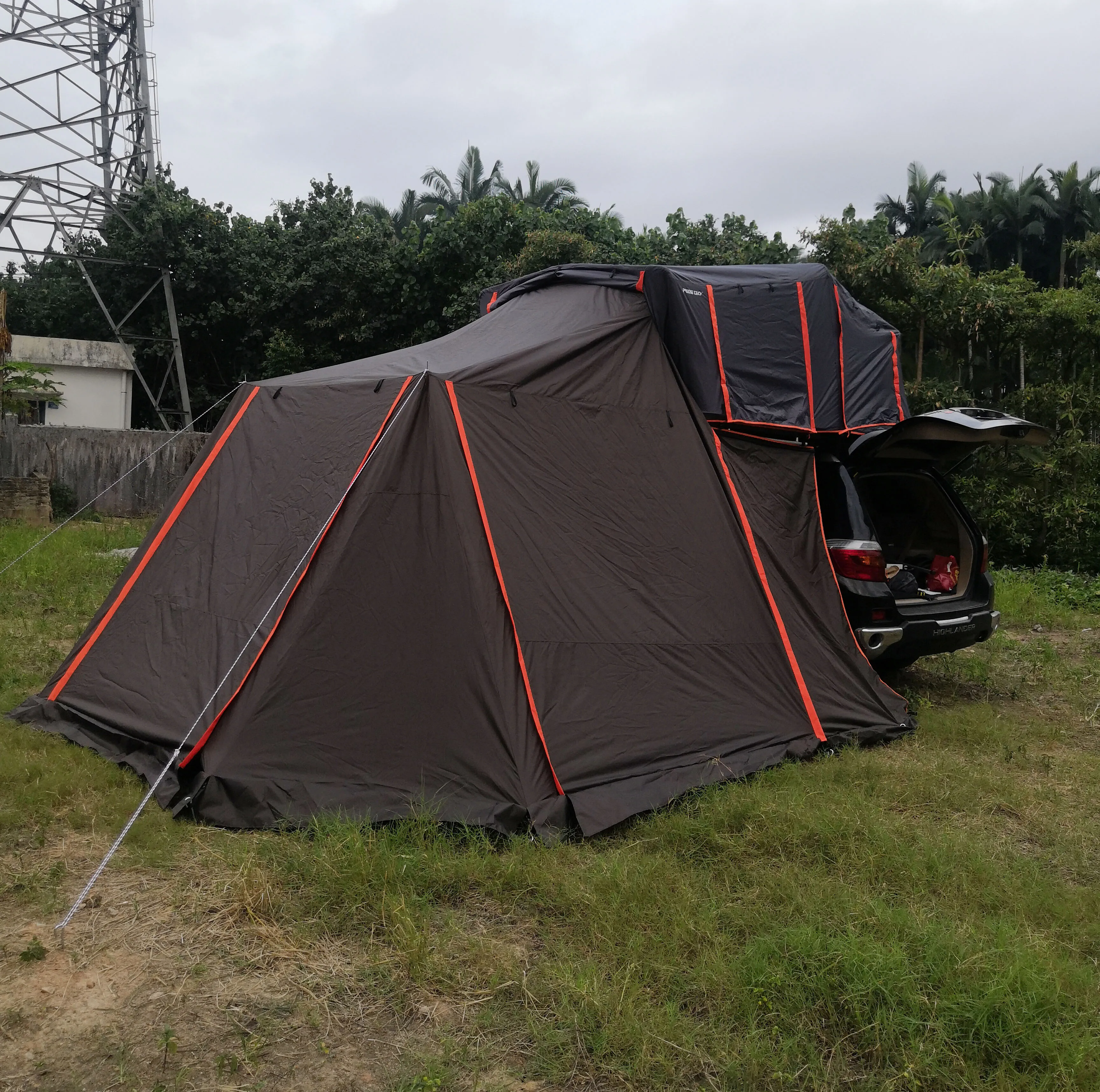 Best Roof Top Tent Vehicle Side Awning Car Trailer Roof Top Tent 4-5 ...